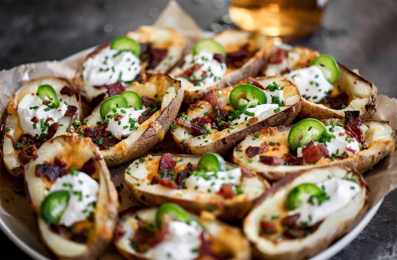 Cheesy Potato Skins | Milk For Health